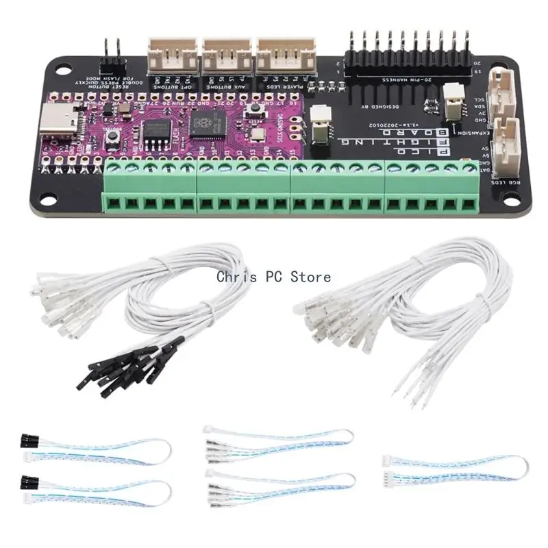 Arcade-Stick-PCB-Pico-Fighting-Board-Uso-para-Raspberry-Pi-Pico-Suporte ...