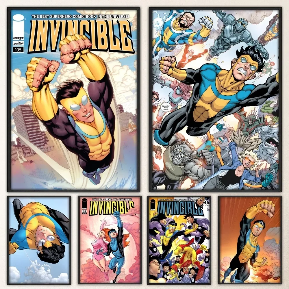 Super-Hero-I-Invincible-Poster-Vintage-Poster-Prints-Art-Home-Painting ...