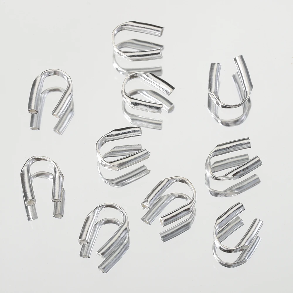 5-10pcs-925-Sterling-Silver-U-Shape-Wire-Protectors-Wire-Guard-Guardian ...