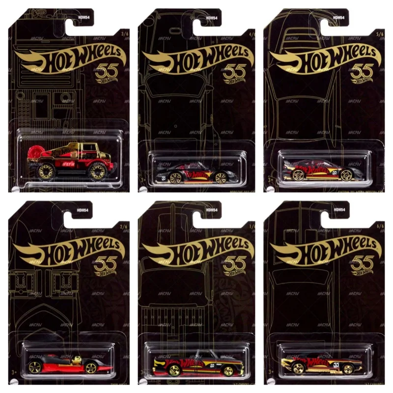 Hot Wheels 55th Anniversary Black Gold Exclusive Porsche 50 Limited ...