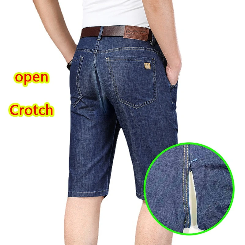Open-seat Pants Invisible Zipper Car Driver's Love Summer Thin Denim ...