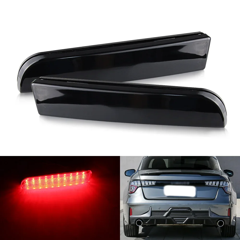 2pcs-For-Mitsubishi-Lancer-Evolution-X-Outlander-Smoke-Red-Lens-Rear ...