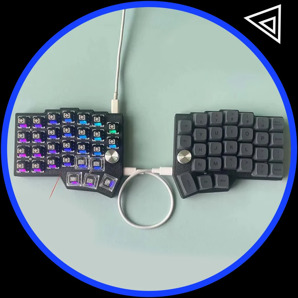 Borne Corne 4×6 Layout 2Knobs Split Keyboard VIAL58 Ergonomics Hot-swap ...