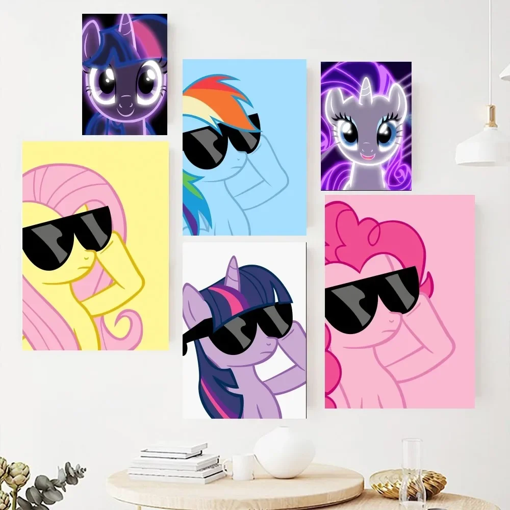 Cute-Cartoon-My-Cartoon-L-Little-P-Pony-Poster-Paintings-on-The-Wall ...
