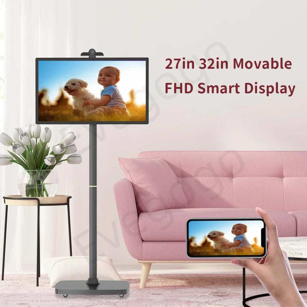 Portable-Touch-Screen-TV-with-Stand-27-32in-LCD-HD-Smart-Display ...