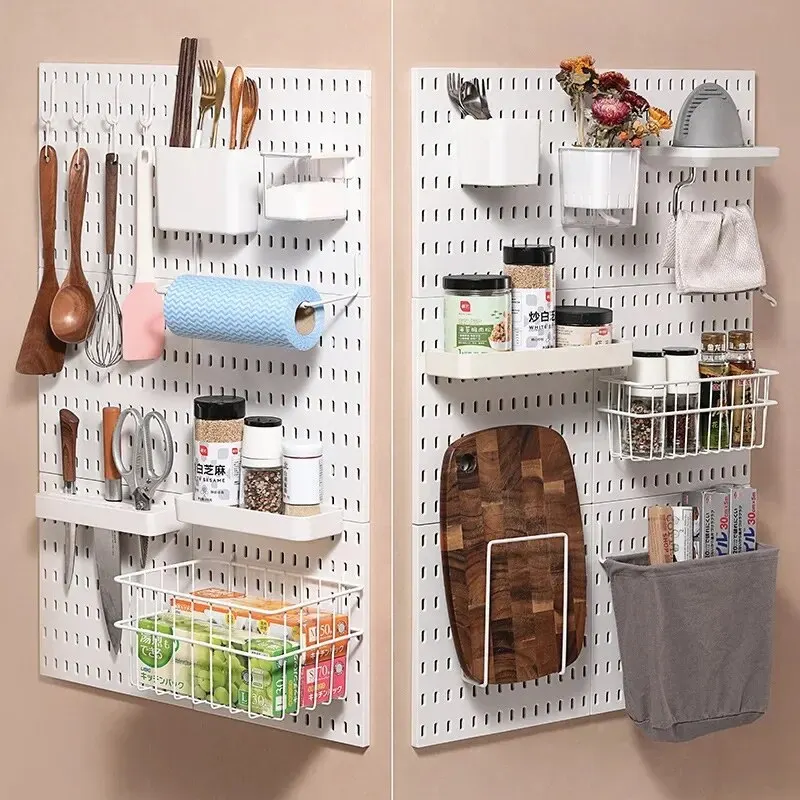 No-drilling-Home-Use-Wall-Board-Kitchen-Bathroom-Wall-Mounted-Storage ...