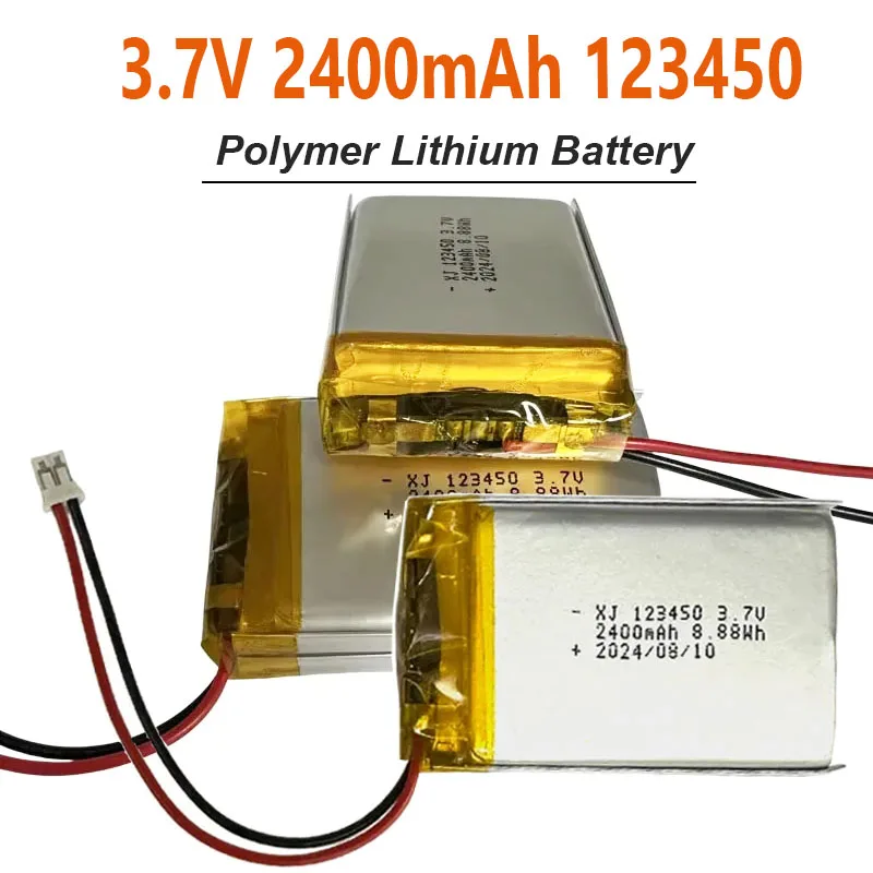 3.7V Li-Polymer Battery 123450 2400mAh XJ123450 Rechargeable Battery Is ...