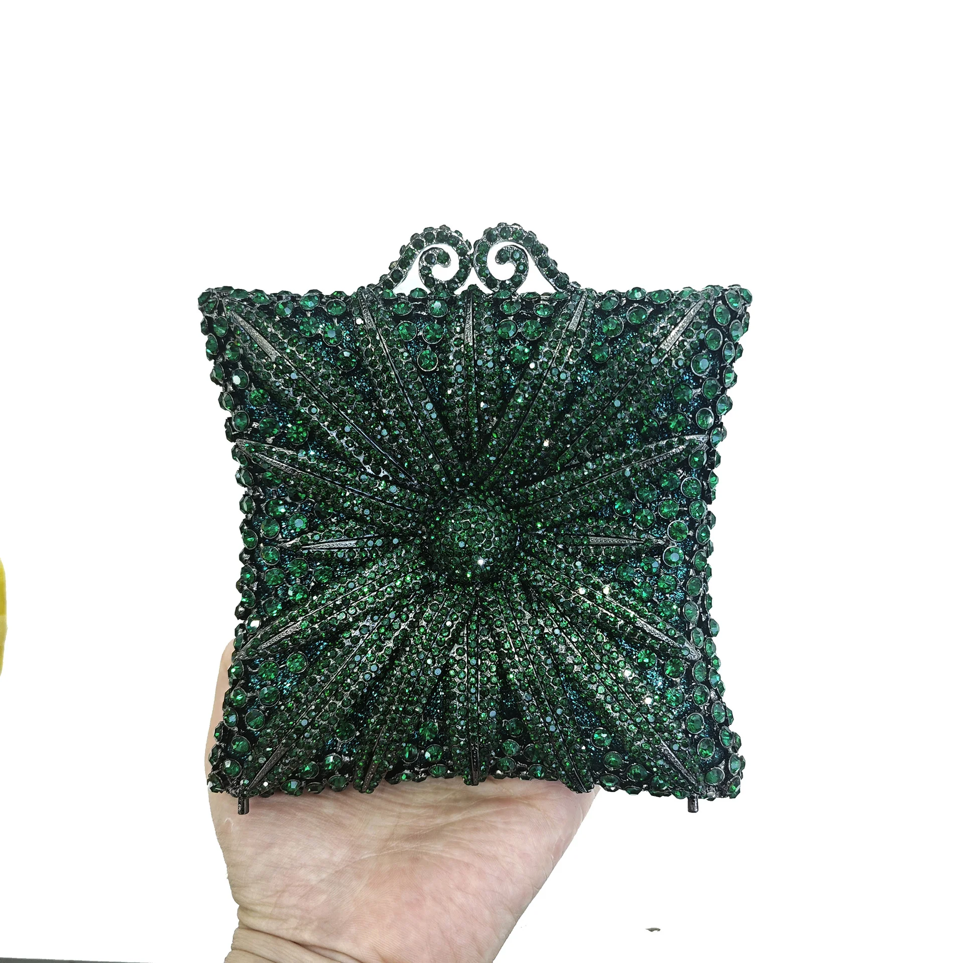 XIYUAN Flower Dazzling Crystal Evening Clutch Bag Wedding Bridal ...