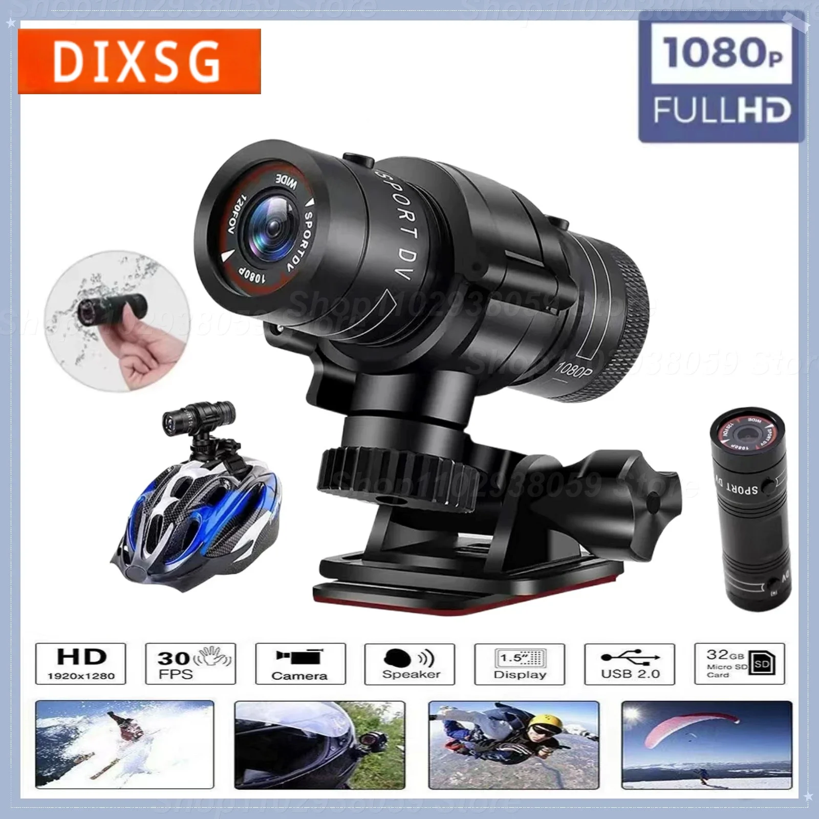 F9-Action-Camera-HD-1080P-Bike-Motorcycle-Helmet-Camera-Outdoor-Sport ...