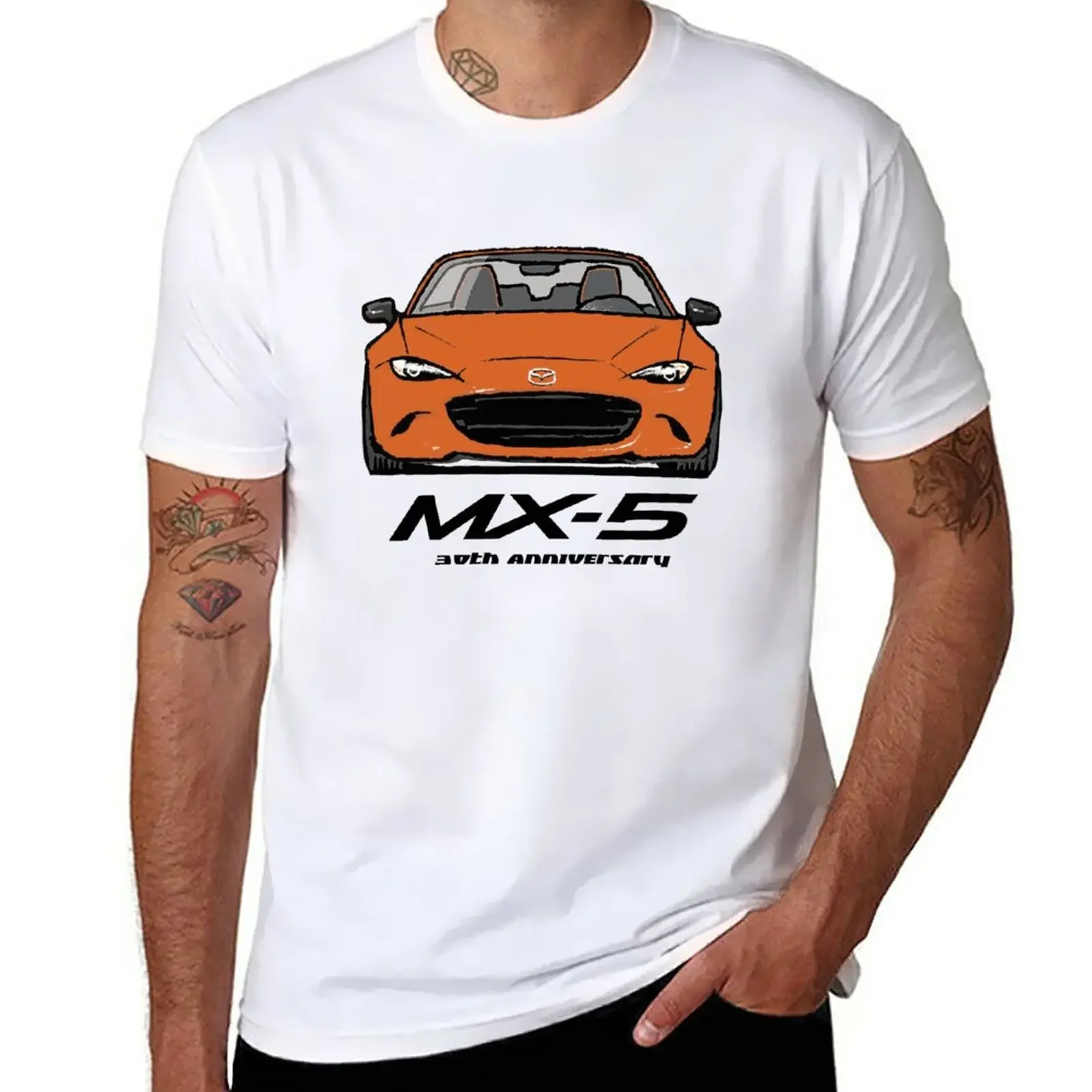 MX5-Miata-30th-Anniversary-Orange-T-Shirt-blanks-plus-sizes-Men-s ...