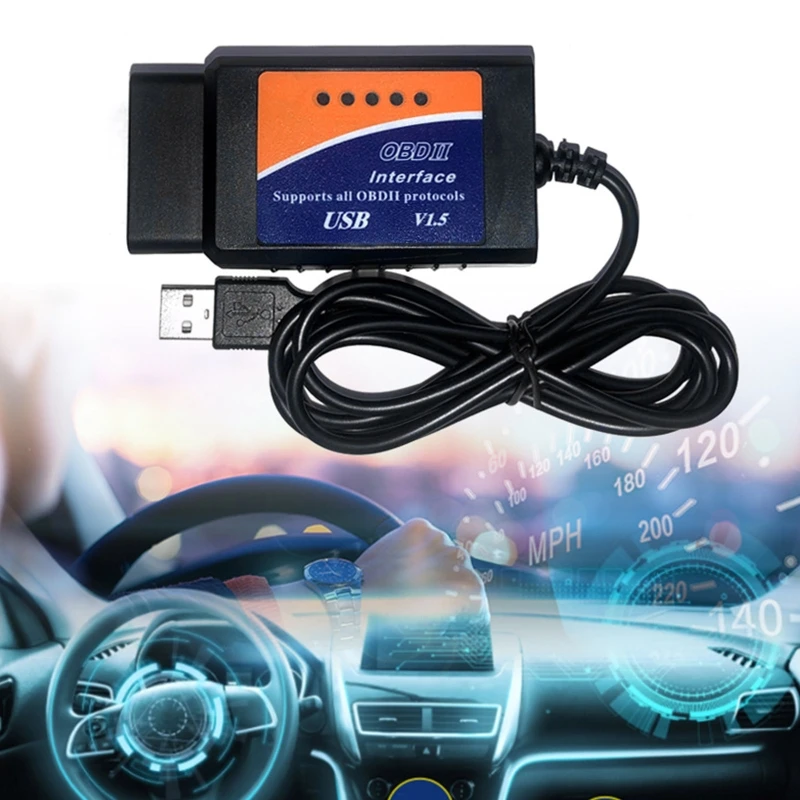 Mini Super ELM 327 USB 1.5 With Chip Car Diagnostic Cable OBD2 Scanner ...