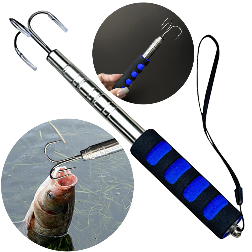 Telescopic-Fishing-Gaff-Retractable-Hand-Fish-Gaff-Aluminium-Alloy ...
