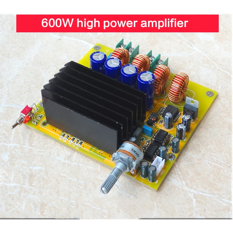 디지털 파워 앰프 DIY DC20 50V, 파워 앰프 보드, 고출력 서브우퍼, 전체 주파수 20Hz 20kHz, 600W ...