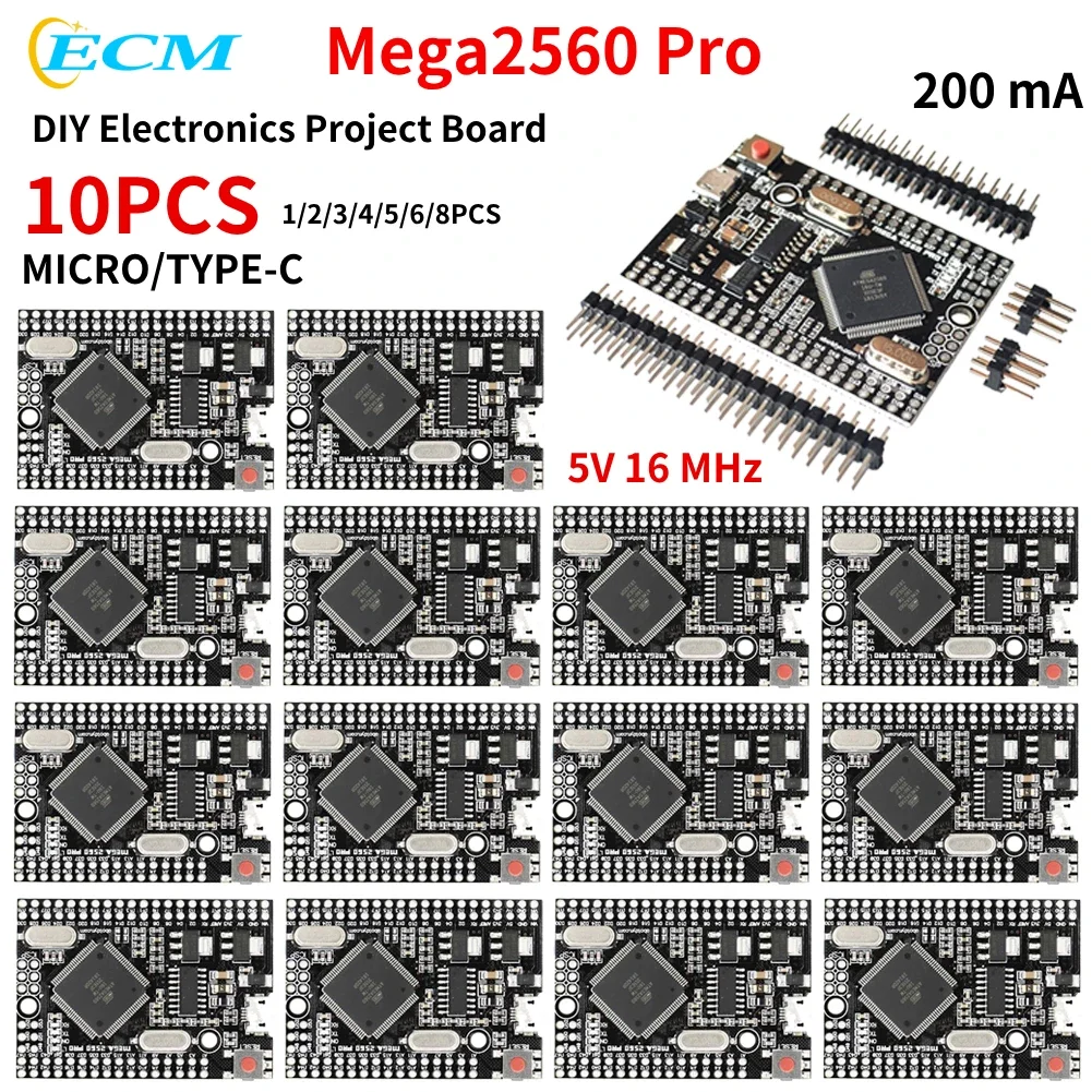 1-10PCS-Mega2560-Pro-Board-for-Arduino-Mega2560-CH340G-DIY-Electronics ...