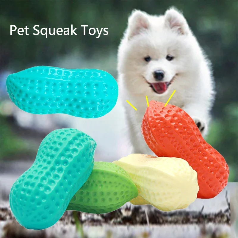 1Pcs-Pet-Dog-Cat-Chewing-Toys-Cleaning-Teeth-Peanut-Squeak-Toy-Cute ...