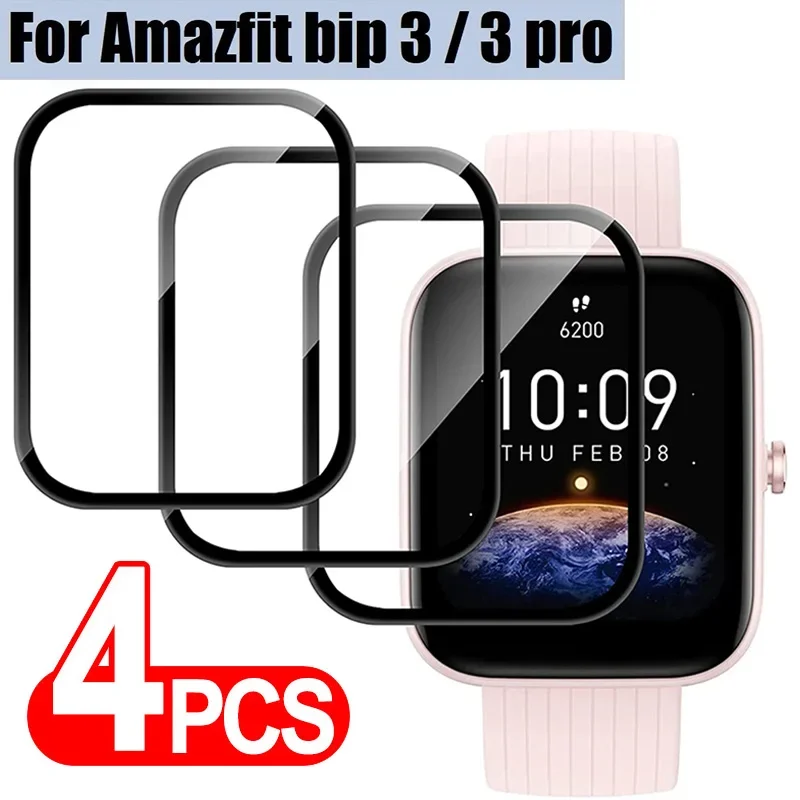 For-Amazfit-Bip-3-3-Pro-3D-Curved-Screen-Protector-HD-Transparent-for ...