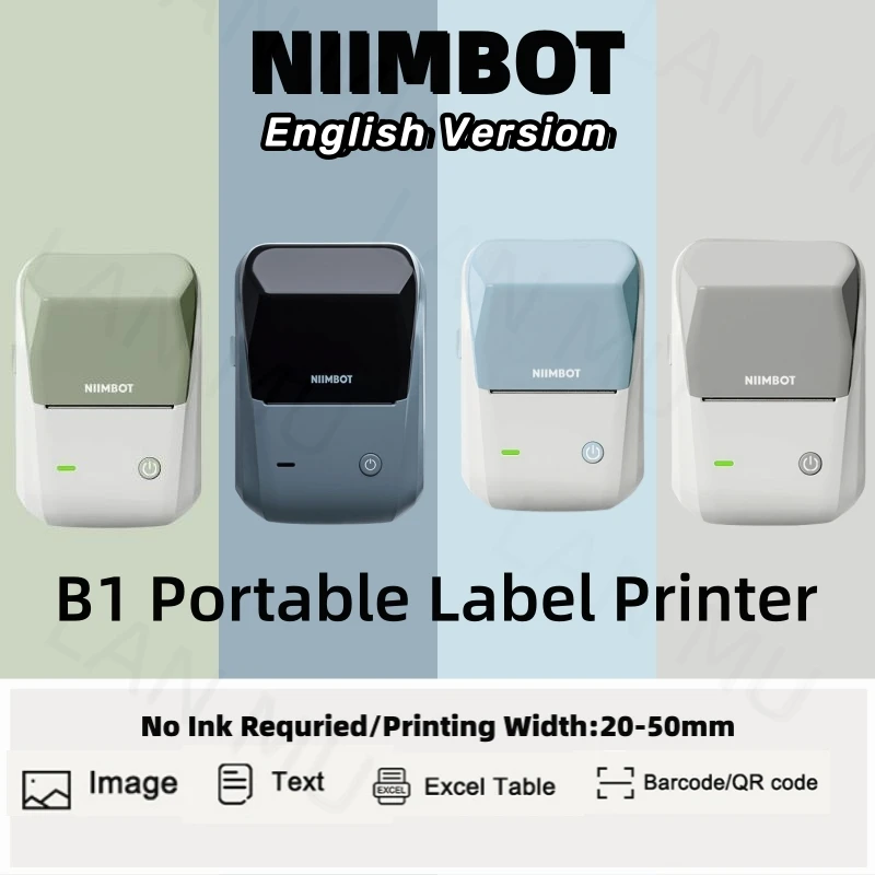 Niimbot-B1-English-Label-Printer-Portable-Handheld-Thermal-Printer-Mini ...