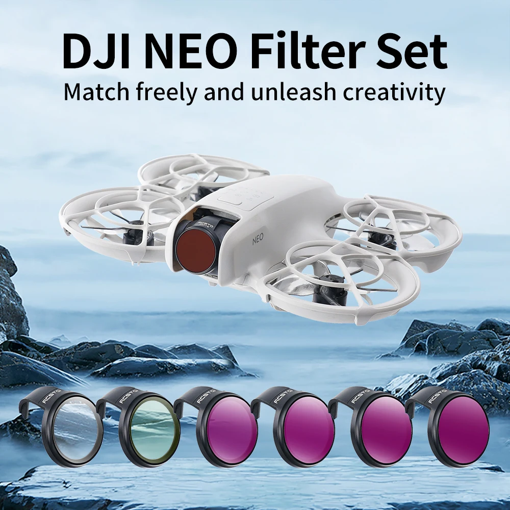 RCSTQ Drone Magnetic Filters Set Bright Day 4 Pack ND8/ND16/ND32/ND64 ...