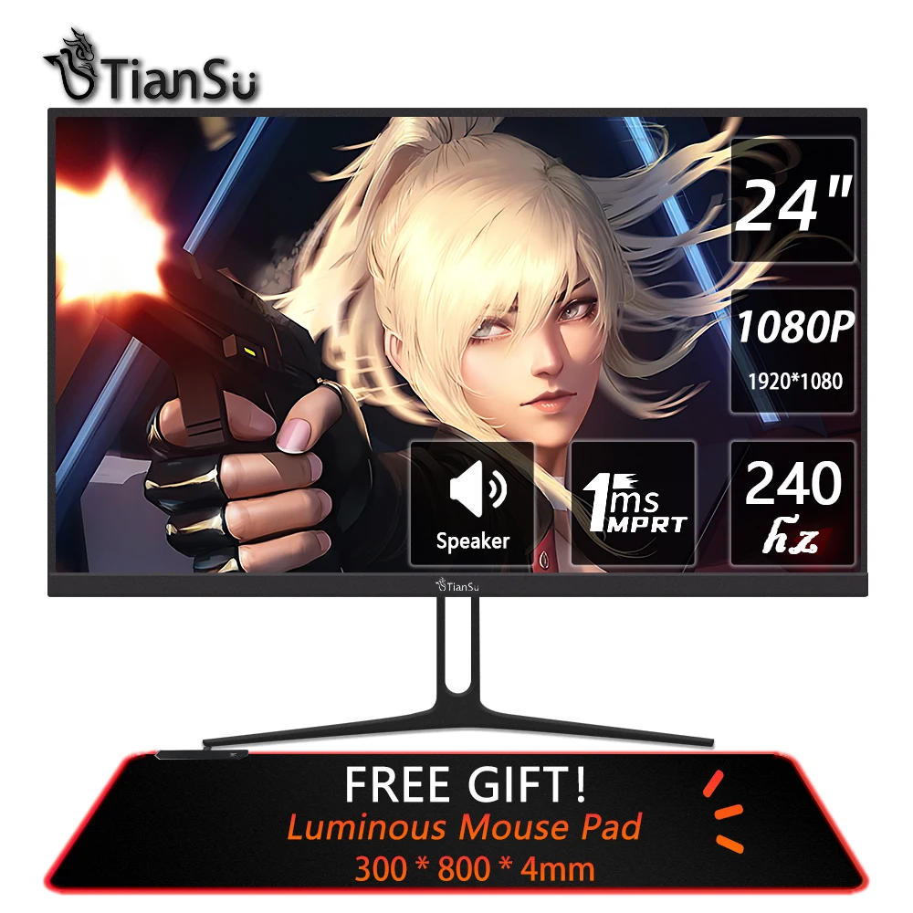 TIANSU-24-Inch-Monitor-240Hz-1080P-144Hz-Monitor-Gamer-for-PC-HDMI-Full ...