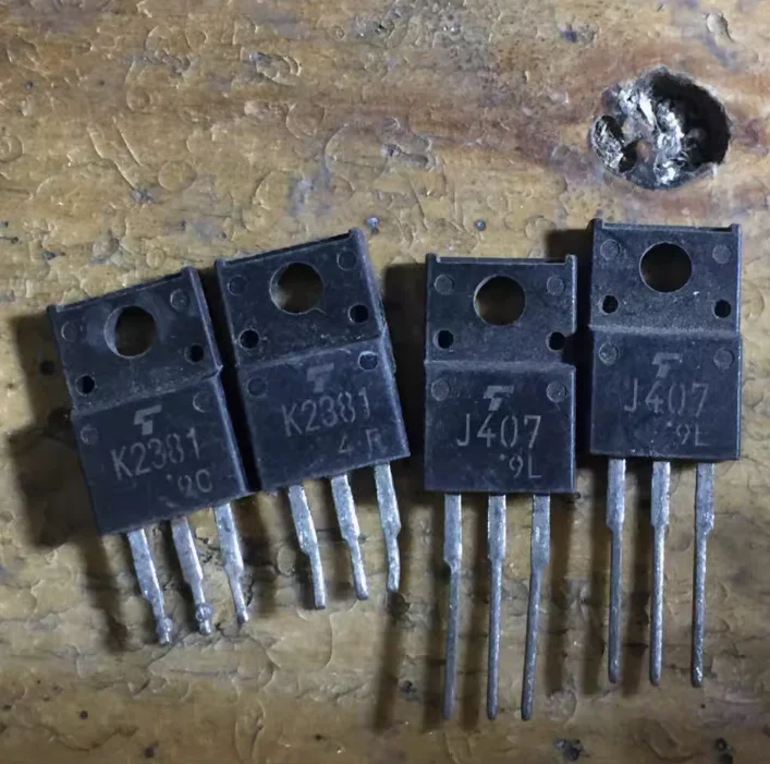 10PCS-5pair-USED-2SK2381-2SJ407-Authentic-Audio-Fever-Field-Effect-Pair ...