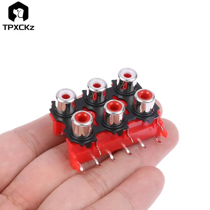 2PCS New High Quality 2P 4P 6P 8P RCA Female Audio Video Plug AV ...