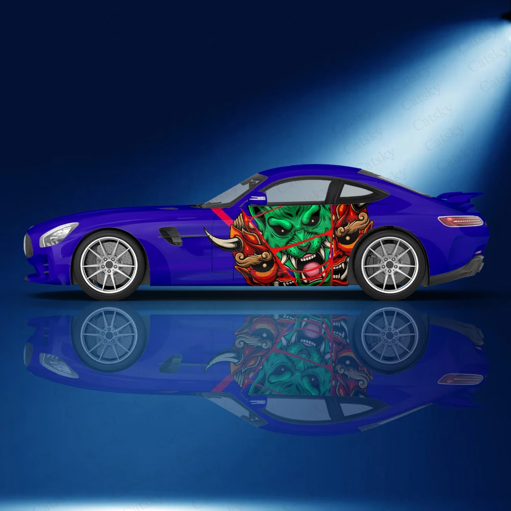 samurai-mask-Car-side-graphic-modified-racing-car-SUV-vinyl-sticker ...