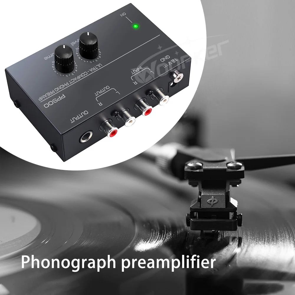 AMPLIFICATEUR HIFI,With Us Plug spirit-Préamplificateur Phono PP500 Préampli avec Basses et ...