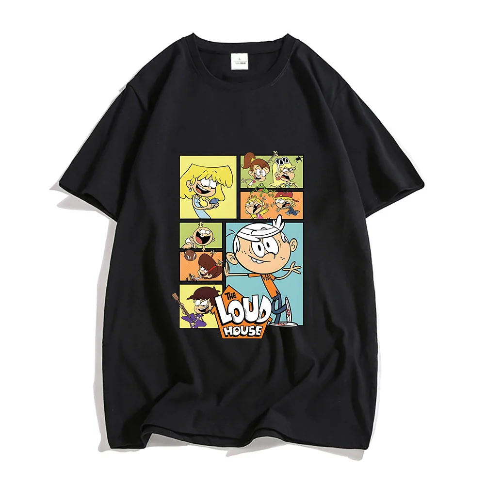 Loud House T-shirts Cartoon Print Japanese Anime Anime Tee-shirt Short ...