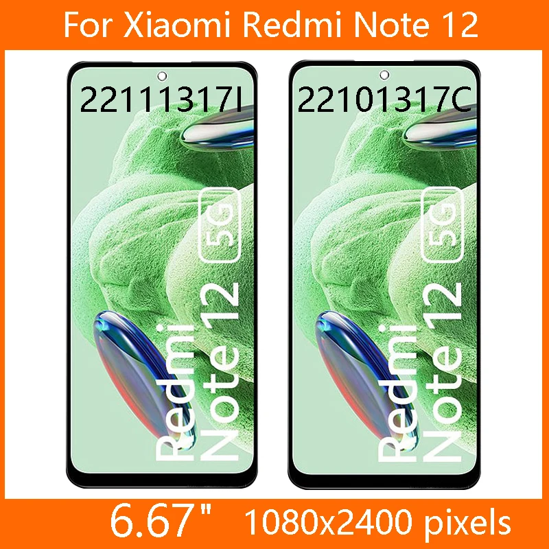 incell 6.67''for Xiaomi Redmi Note 12 lcd display screen digitizer ...