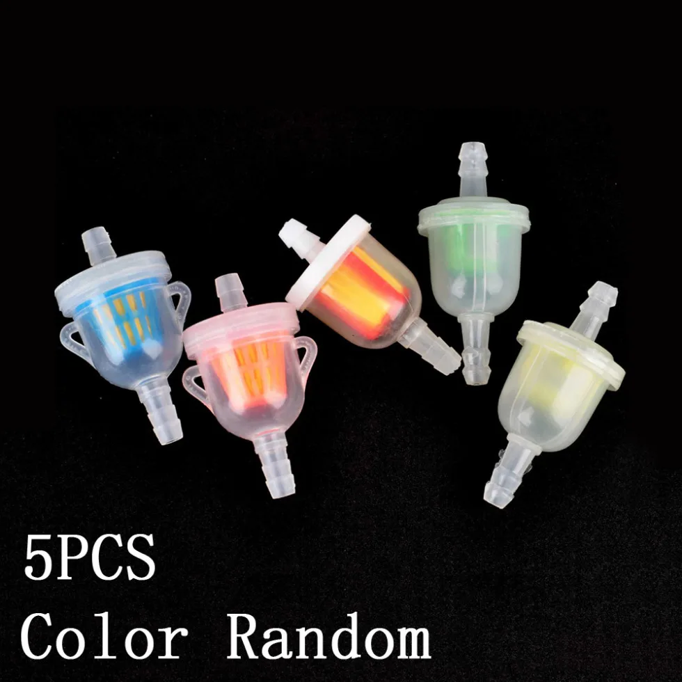 5pcs 3mm Petrol Gas/ Inline Motorcycle Mini Fuel Filter Dirt Pit Moto ...