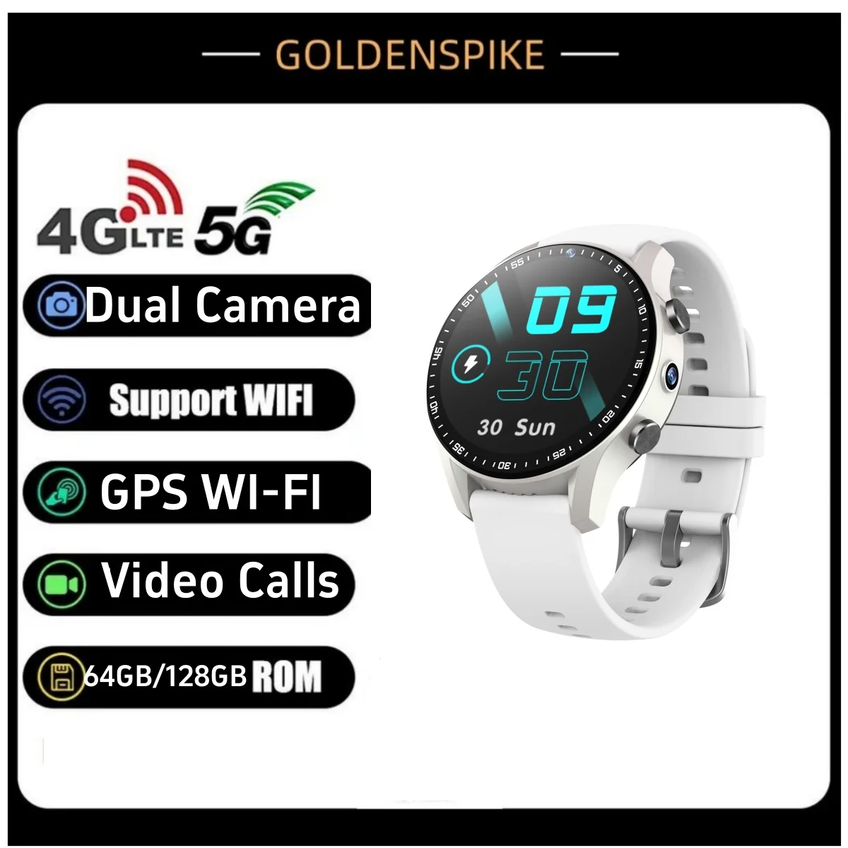 Reloj-inteligente-4G-con-c-mara-Dual-SmartWatch-con-posicionamiento-GPS ...