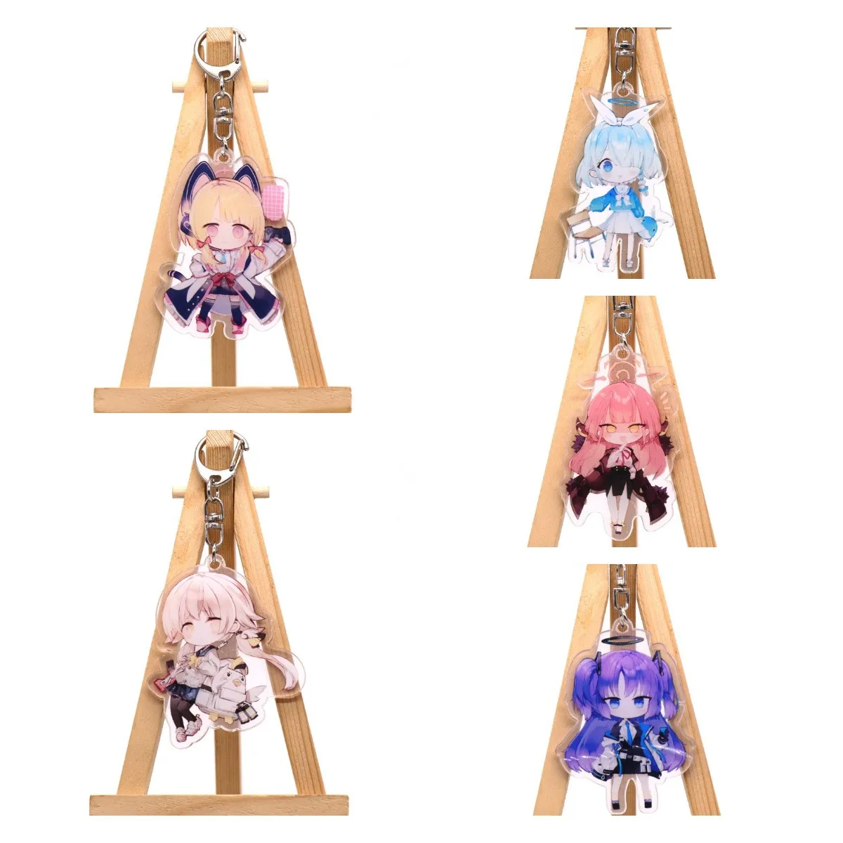 Anime Blue Archive Hayase Yūka Cospalt Key Chains Acrylic Kawaii Figure ...