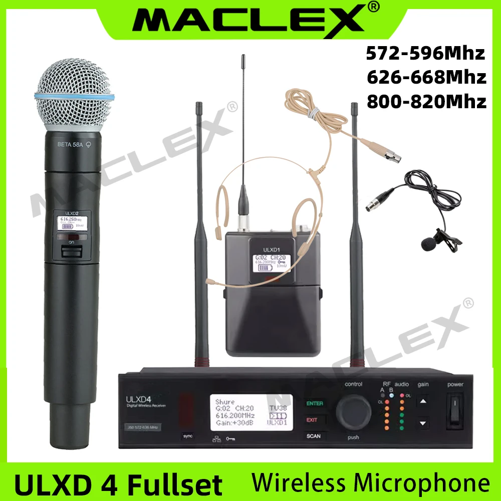 ULXD-ULXD24-wireless-microphone-system-ULXD4-with-BETA58-beta58a-microphone-is-suitable-for ...