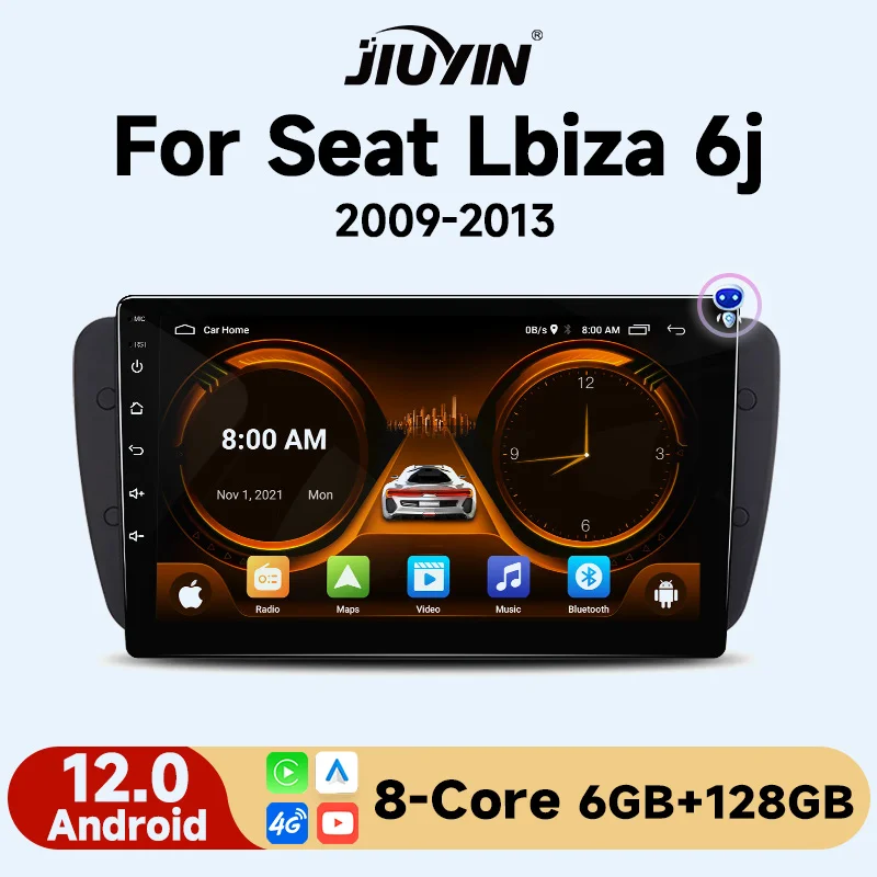 JIUYIN-Radio-con-GPS-para-coche-reproductor-Multimedia-con-Android ...