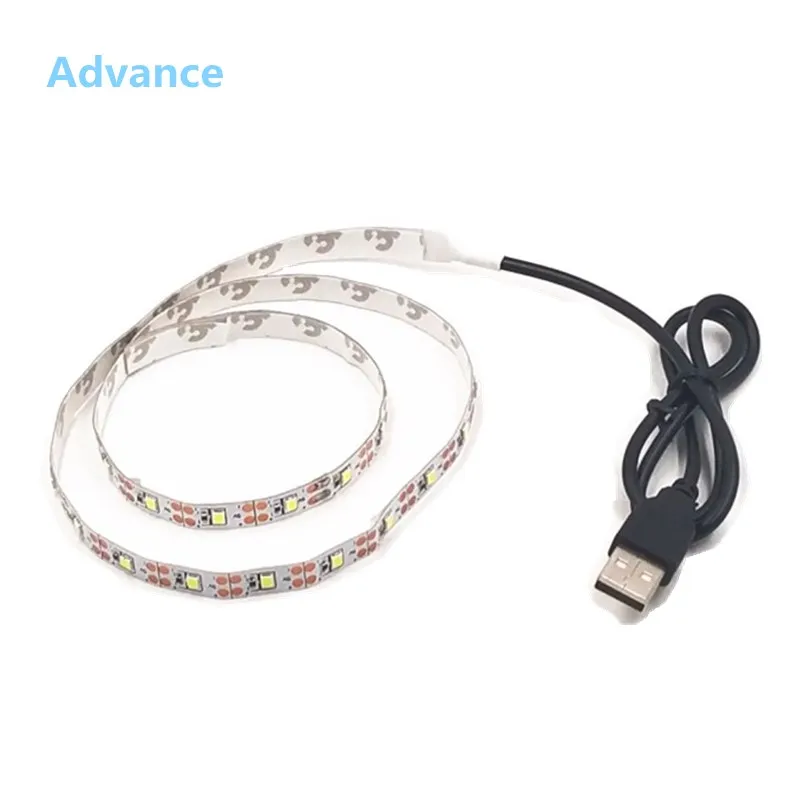 5M USB LED Strip Light 5V 3528 1 Meter 5 Meter Yellow Cool White Pink ...