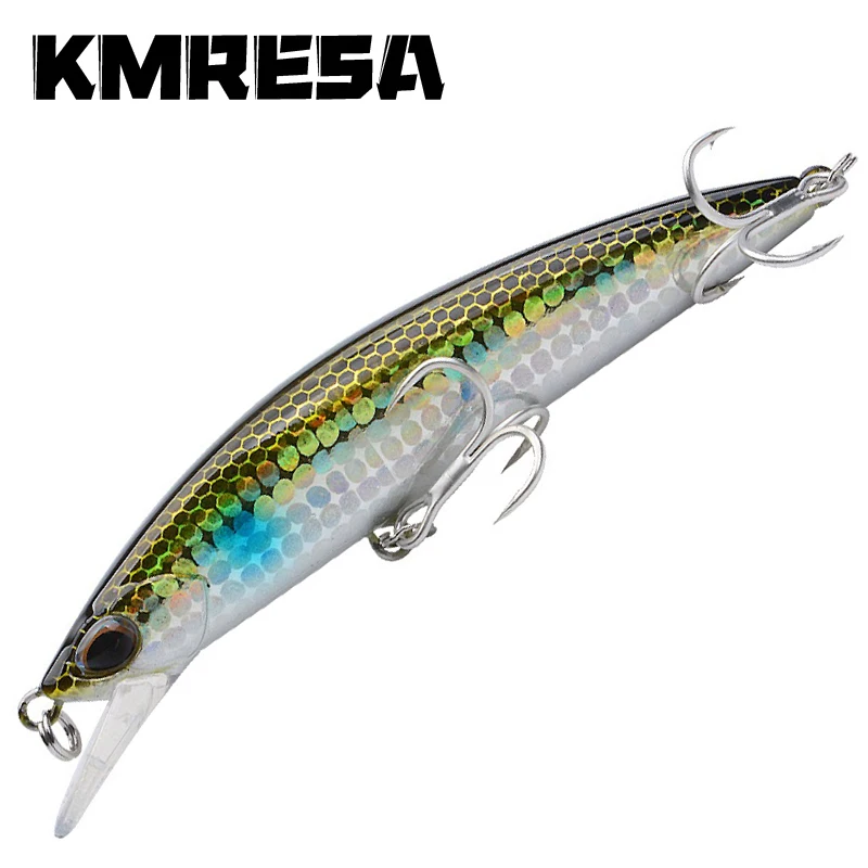 Nova chegada iscas de pesca minnow, com configuração, afundando minnow ...