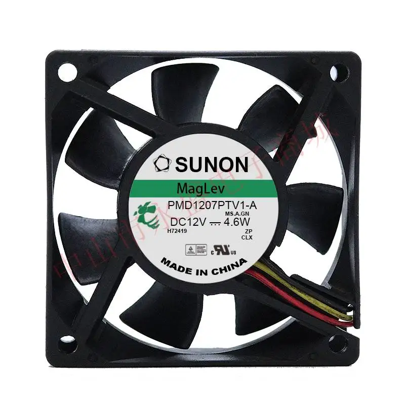 original 7025 PMD1207PTV1-A 12V 4.6W 7CM 4-wire PWM CPU chassis high ...