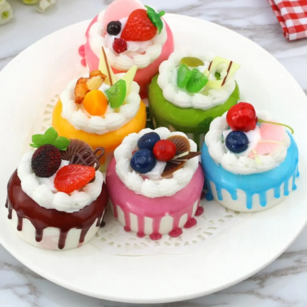 Artificial Fruit Cakes Faux Dessert Simulation Cake Food Model Kitchen ...