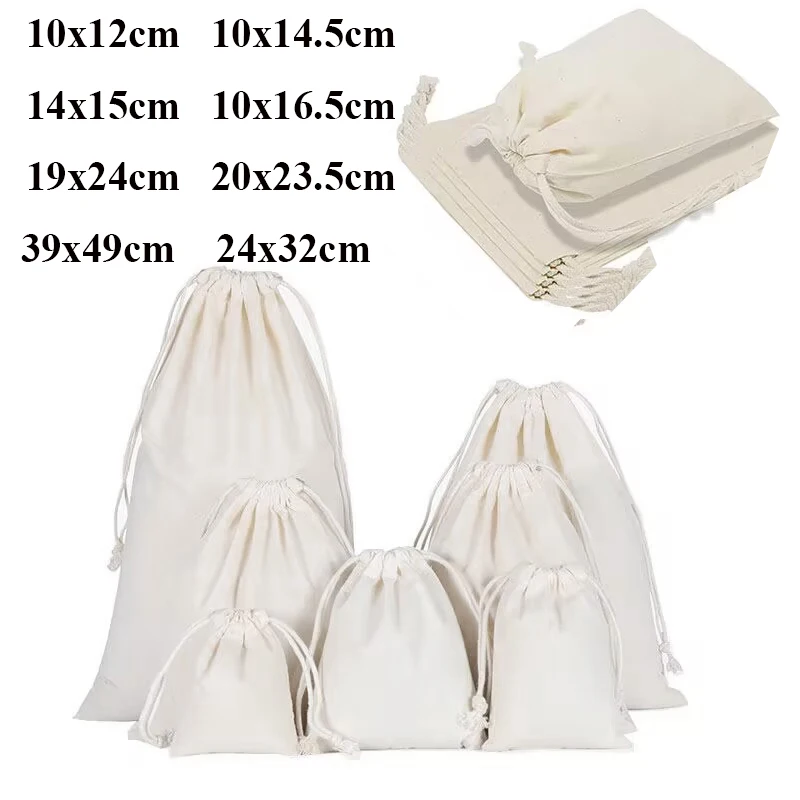 5pcs-1pcs-Natural-Cotton-Drawstring-Storage-Bags-Christms-Wedding-Gift ...