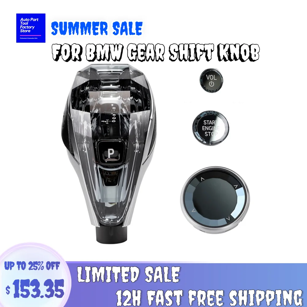 Crystal-Gear-Shift-Knob-Handles-Gearbox-Lever-Stick-Head-For-BMW-2-3-4 ...