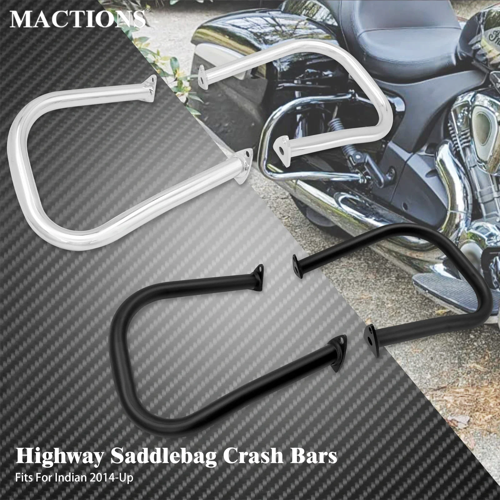 Crash Bar Bags Motorcycle Rear Highway Bars For Indian Motorcycles ...