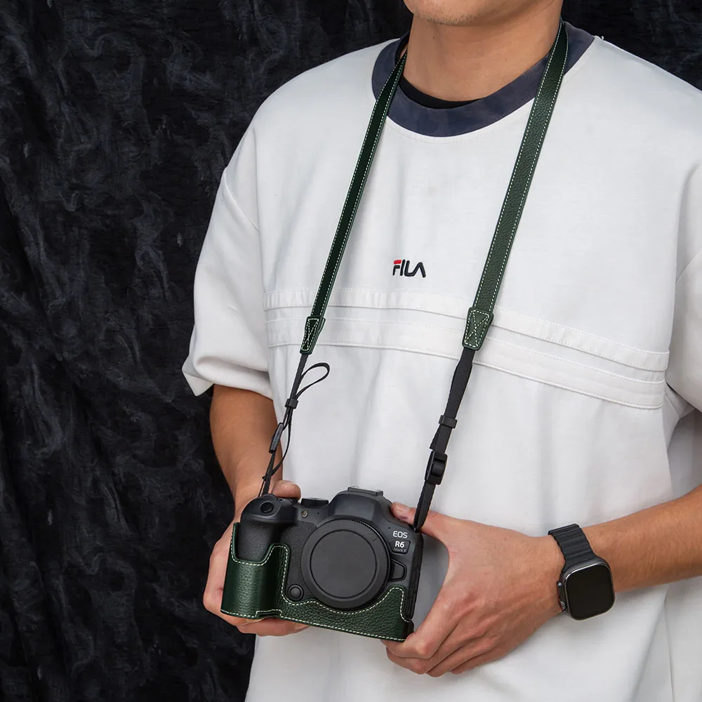 For Canon EOS R6 Mark II R6II Case Genuine Leather Camera Bag R6II ...
