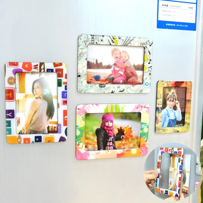 1PC-Mini-Magnetic-Picture-frame-Refrigerator-Magnet-Photo-Frame-Small ...