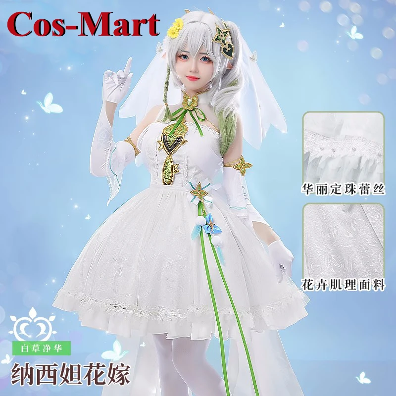 Cos-mart Hot Game Genshin Impact Nahida Cosplay Costume Gorgrous Sweet ...