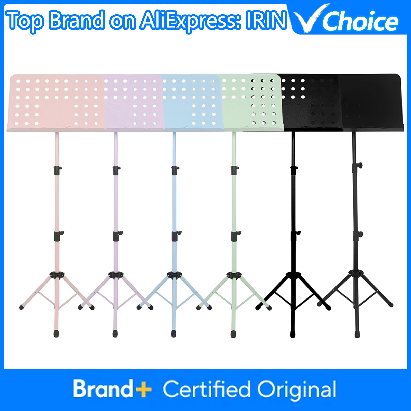 IRIN Music Stand Music Score Stand Perforated Foldable Music Score ...