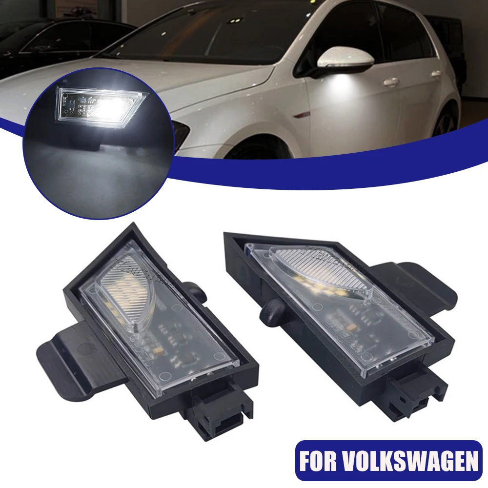 2pcs White LED Puddle Light For VW Golf 7 VII MK7 Variant GTI R20 ...