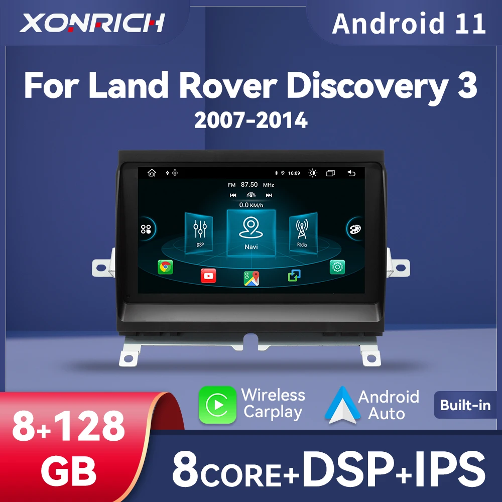 Wireless Carplay Android 11 Car Radio Multimedia Player For Land Rover ...