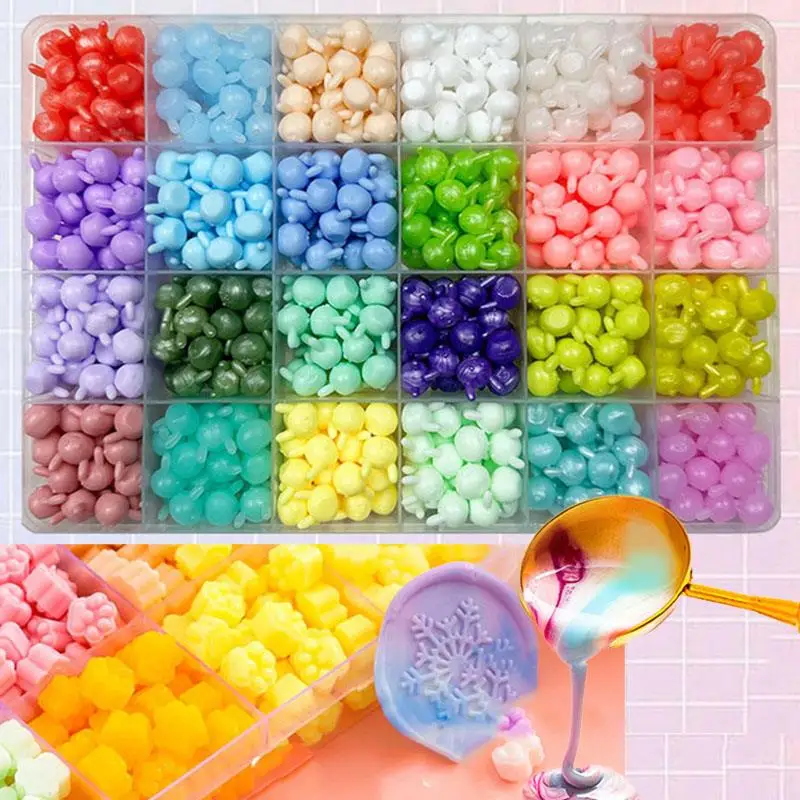 Boxed Cute Sealing Wax Beads Rabbit Love Wax Seal Stamp Particle DIY ...