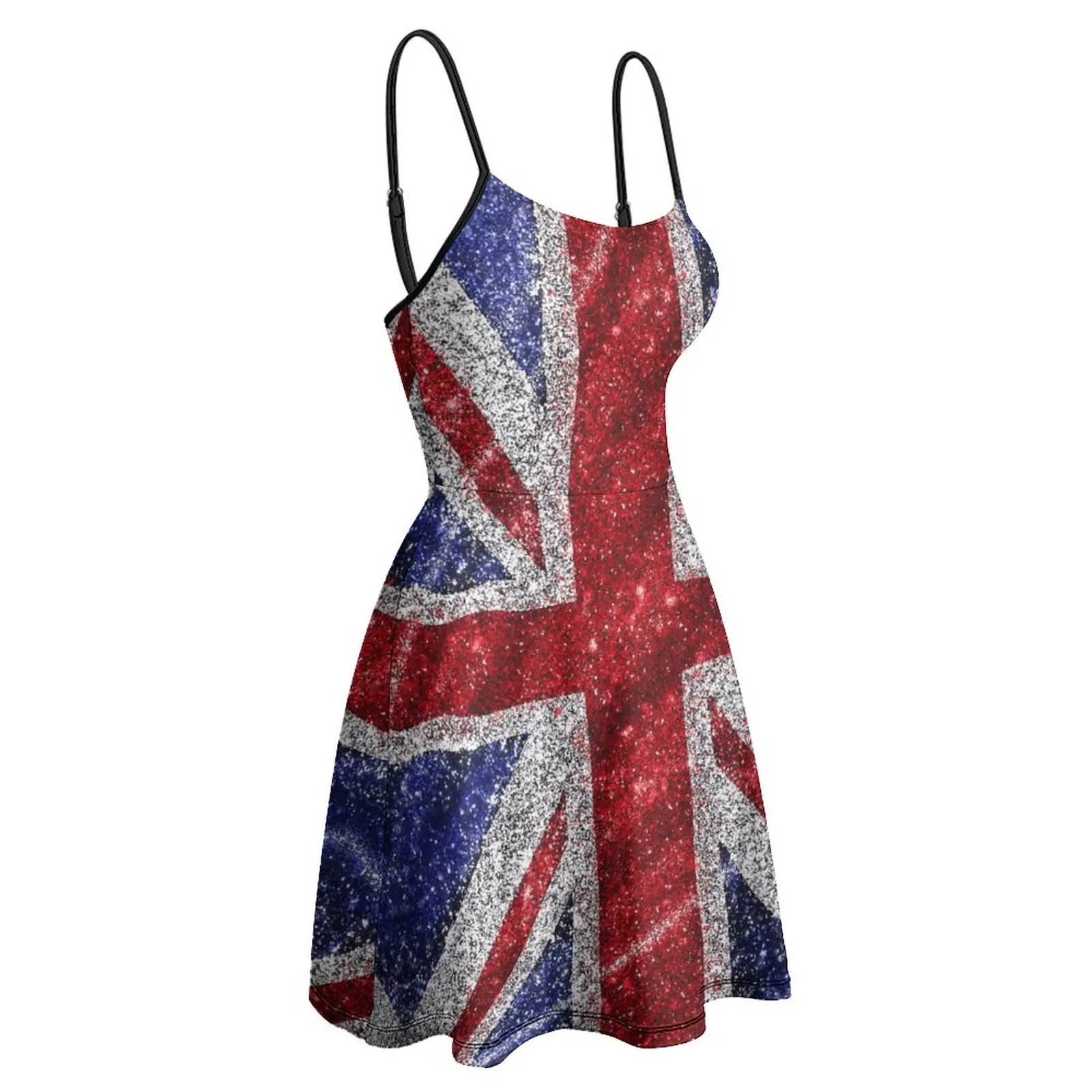 Glitter-Union-Jack-Flag-UK-Sequin-Women-s-Sling-Dress-Unique-Sexy-Woman ...