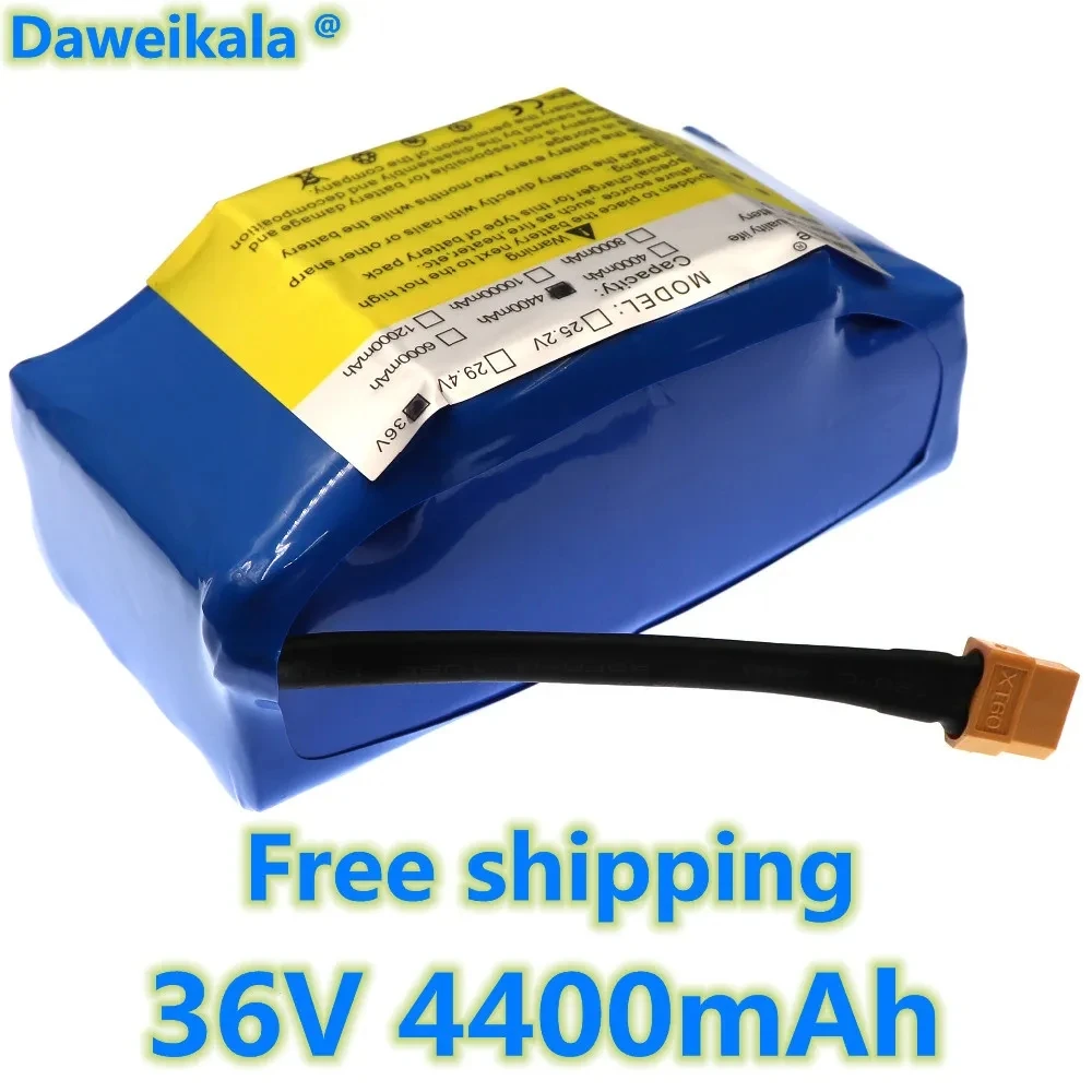 36V Superior lithium-ion rechargeable battery 4400 mAh 4.4AH lithium ...
